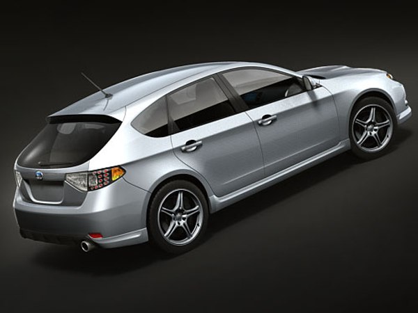 subaru impreza sport hatchback 3d model