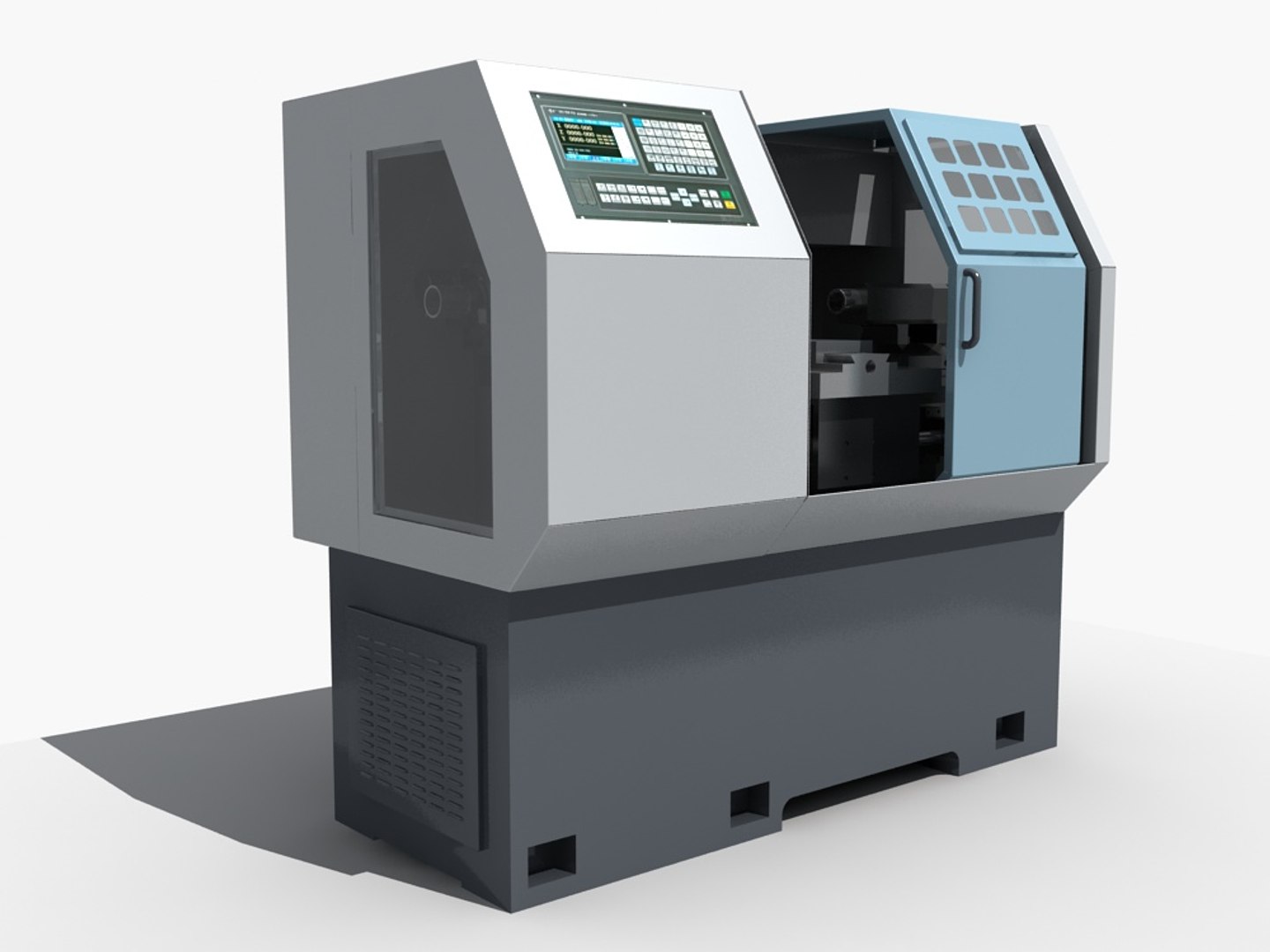 Cnc Lathe 01 3D - TurboSquid 1193890