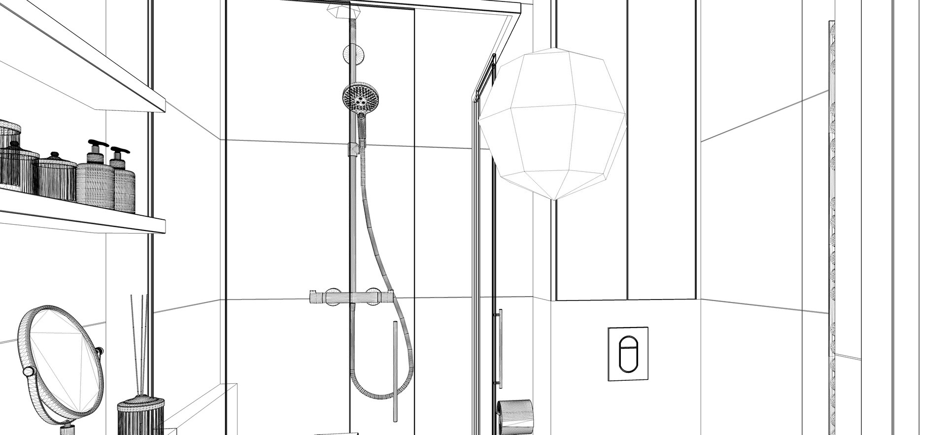 Simple beautiful shower room 3D model - TurboSquid 1758544