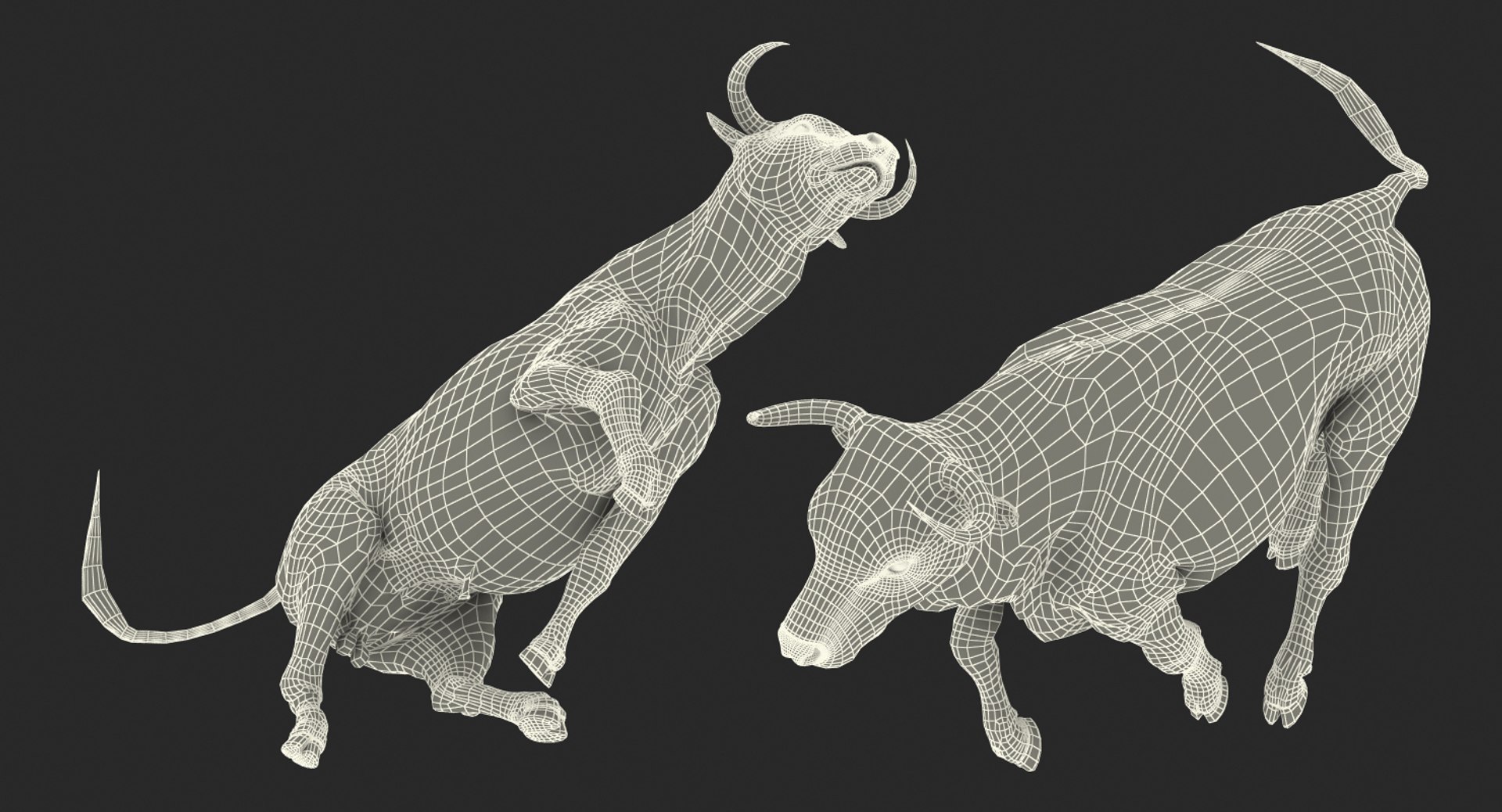 3D Bull Running Pose Fur - TurboSquid 1223728