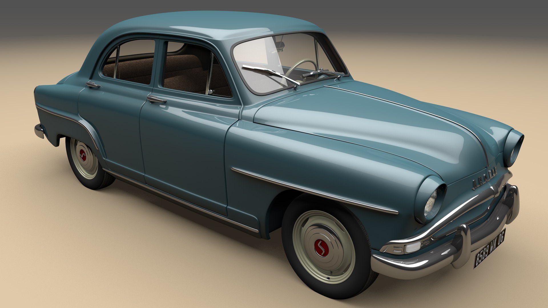 3D Aronde 1956 Simca - TurboSquid 1418117