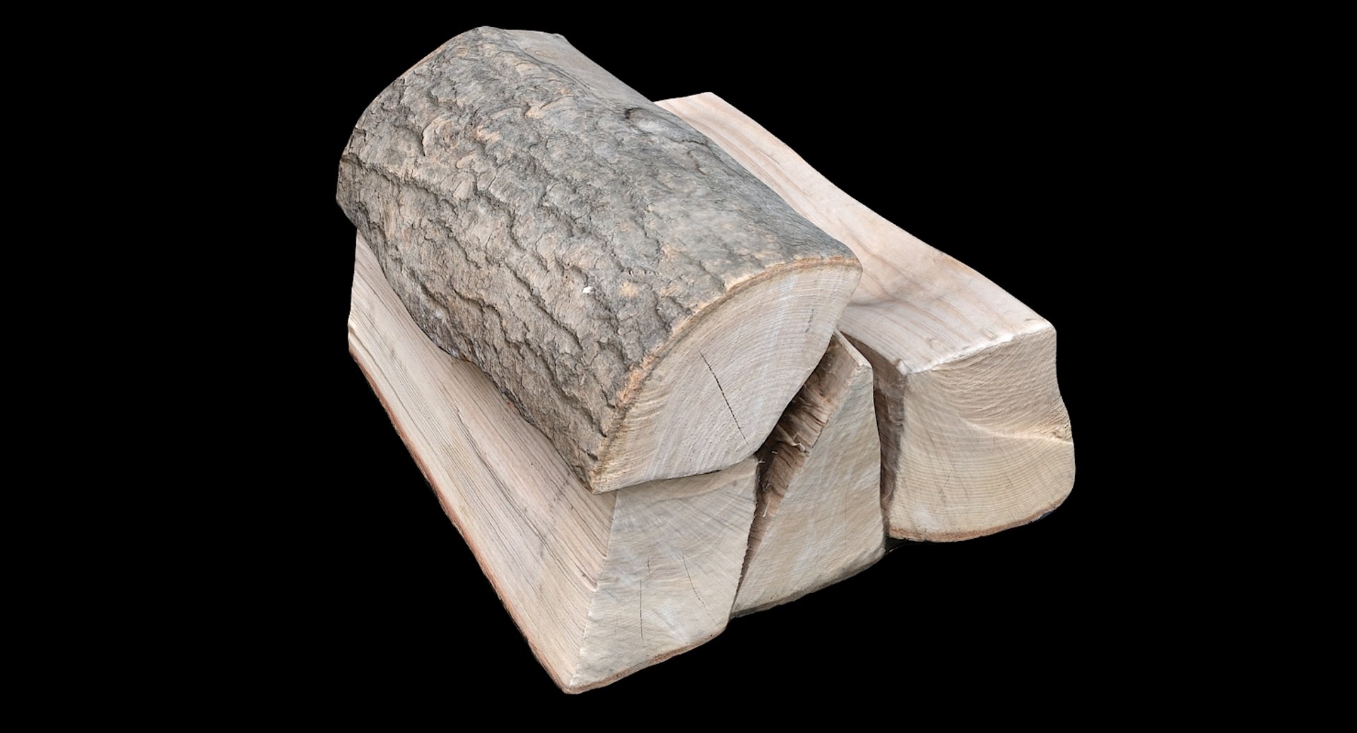 Scan Wood Logs Fireplace 3D Model - TurboSquid 1335548