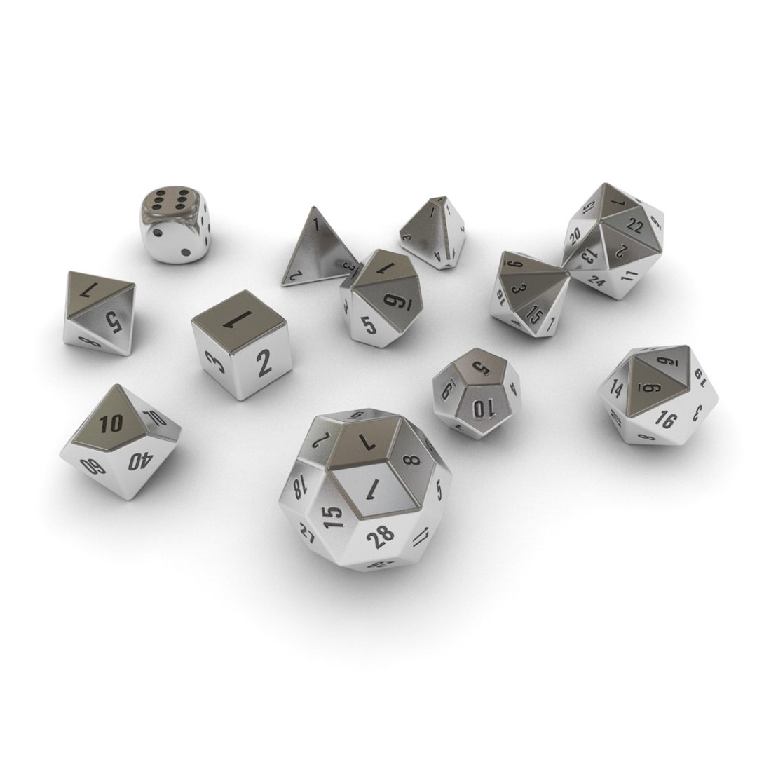 3d polyhedral dice set - model
