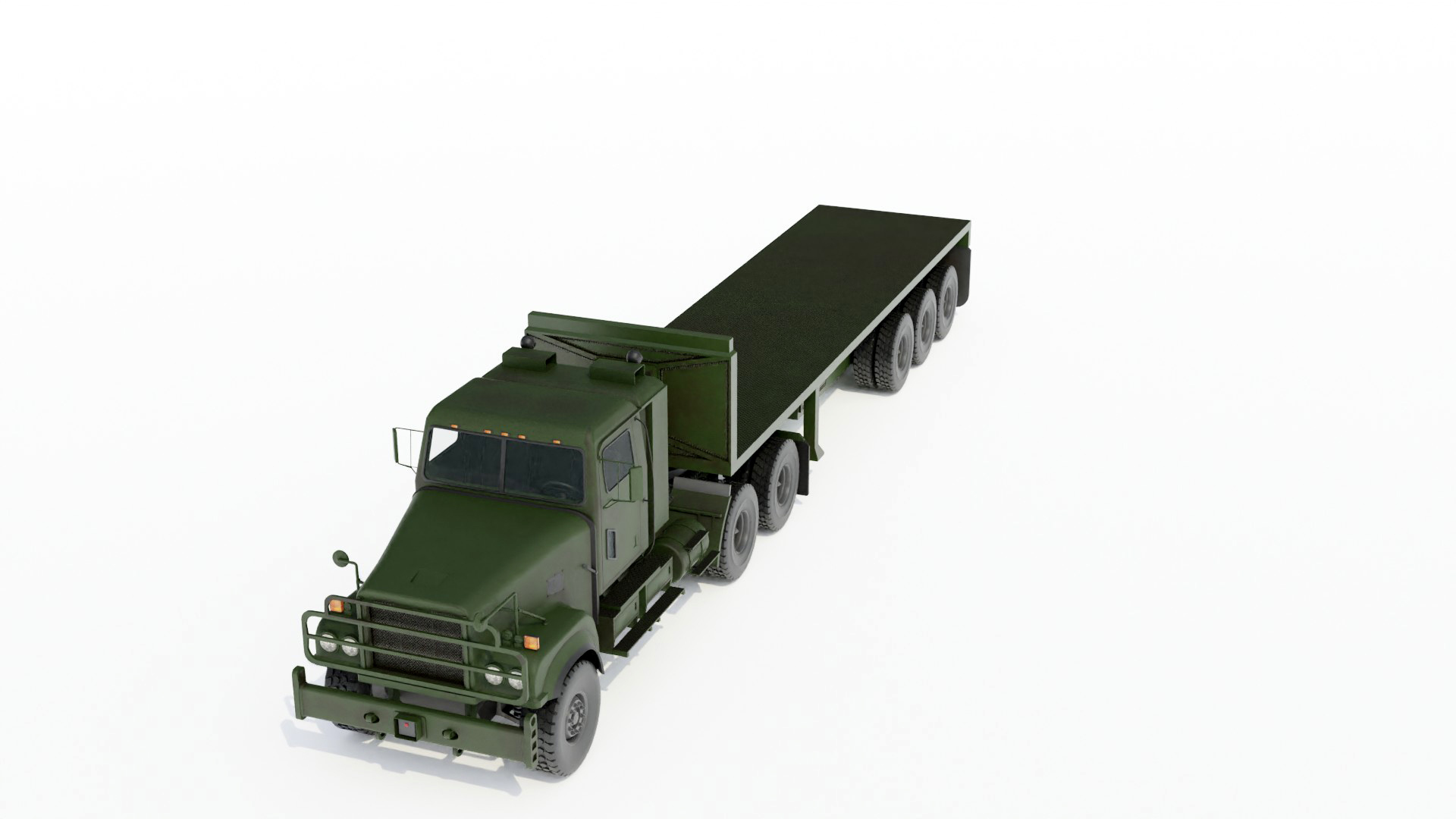 3d M915a5 Truck Flatbed