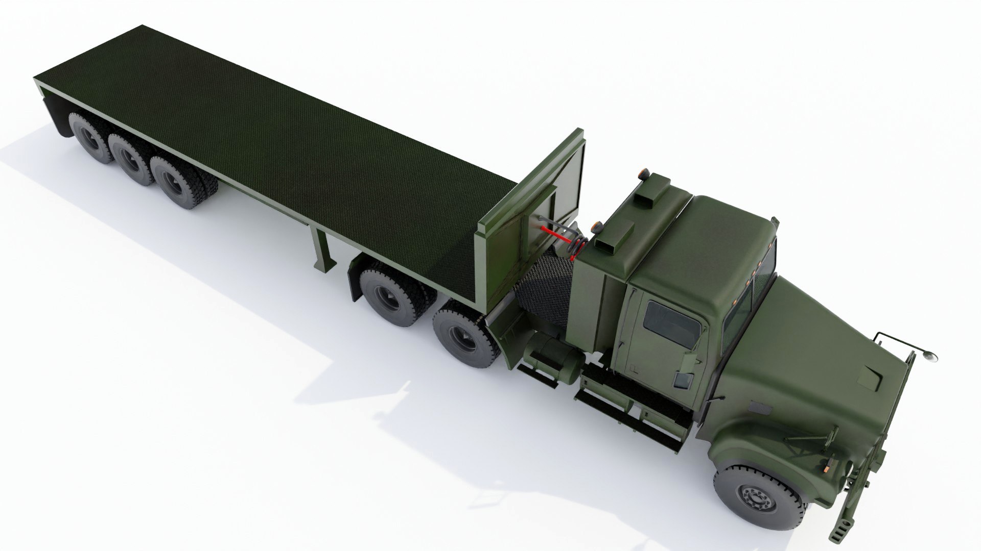 3d M915a5 Truck Flatbed