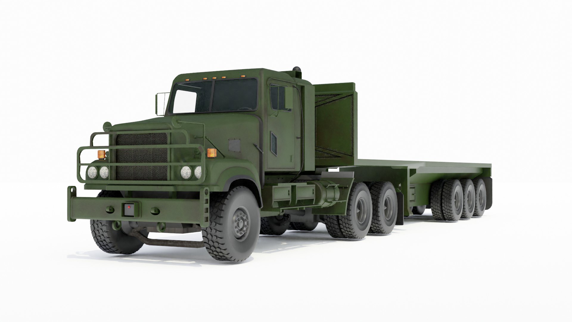 3d M915a5 Truck Flatbed