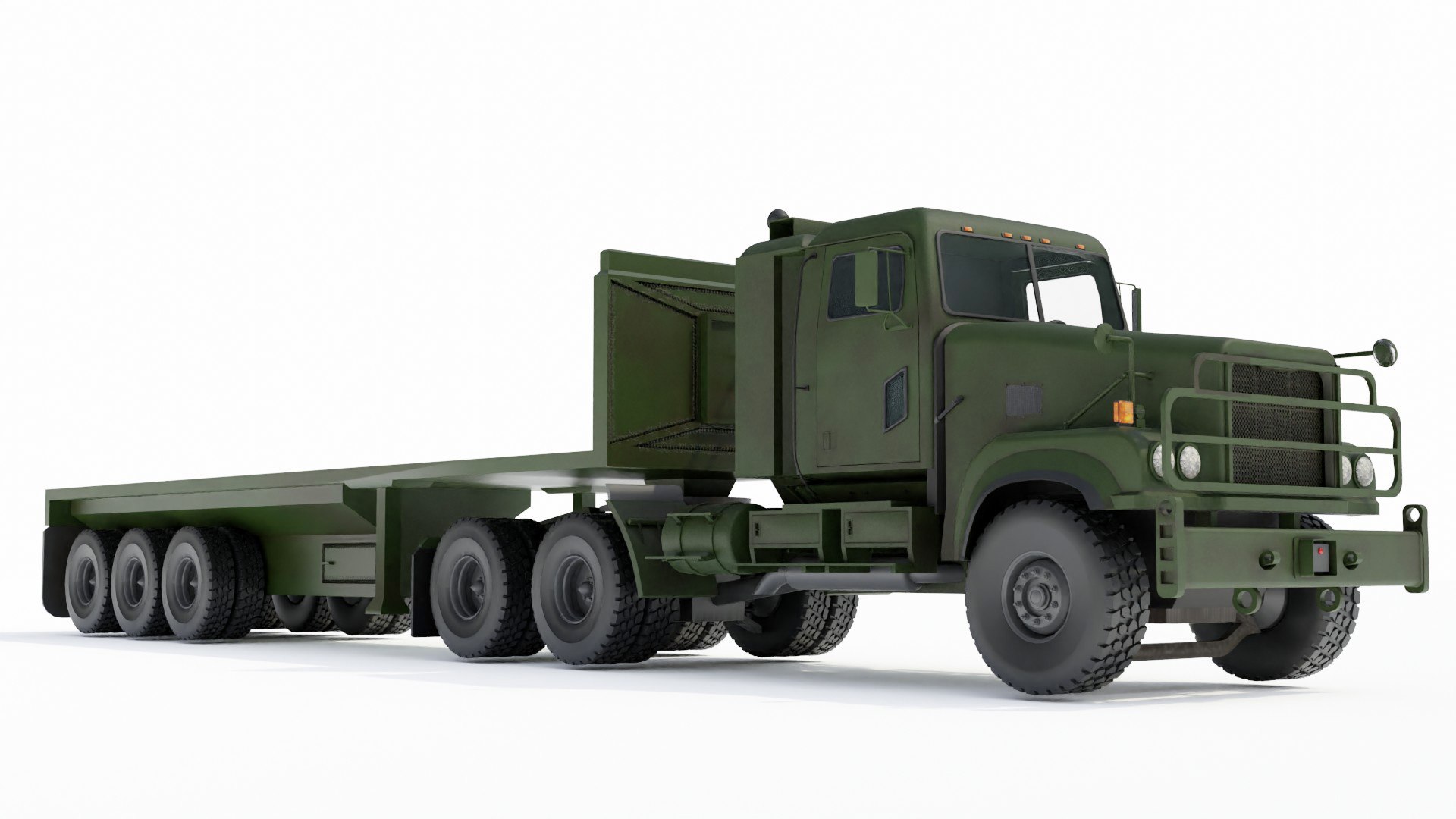3d M915a5 Truck Flatbed