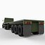 3d M915a5 Truck Flatbed