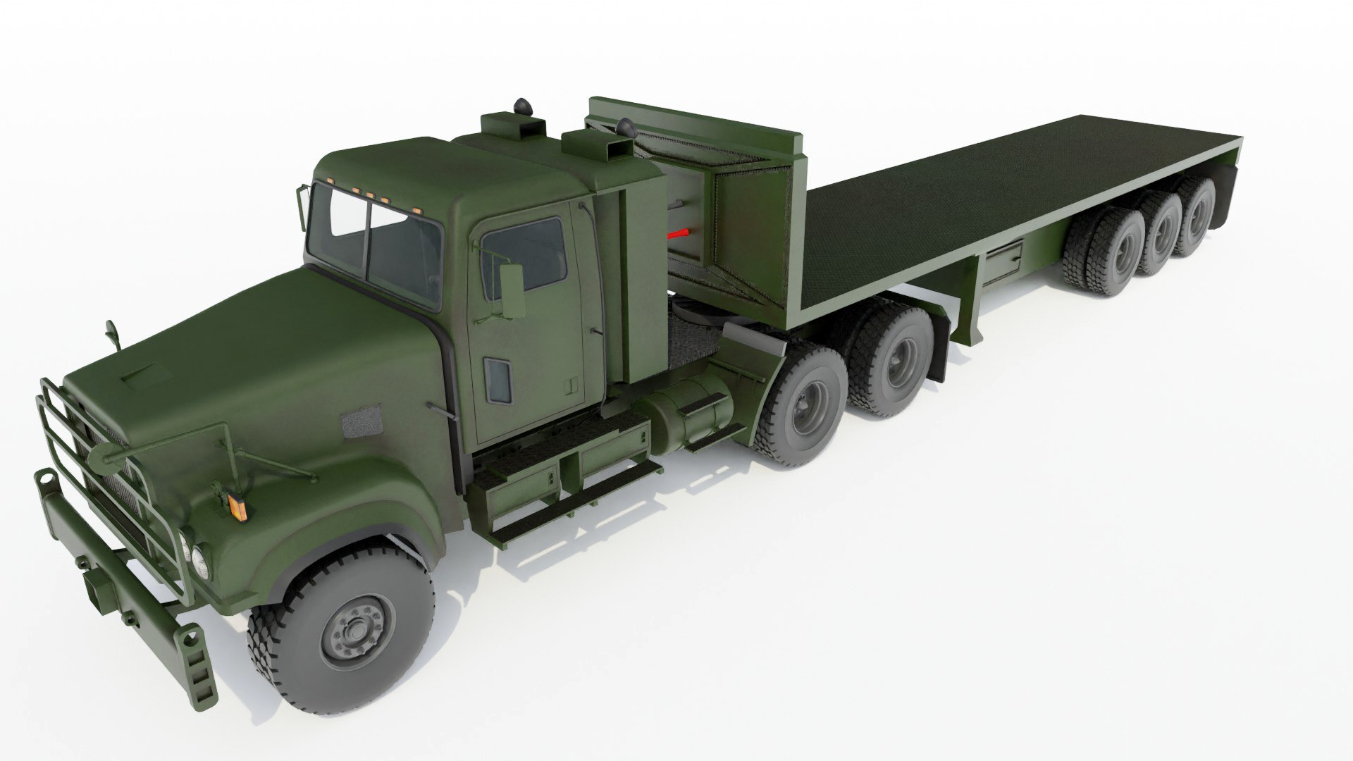 3d M915a5 Truck Flatbed