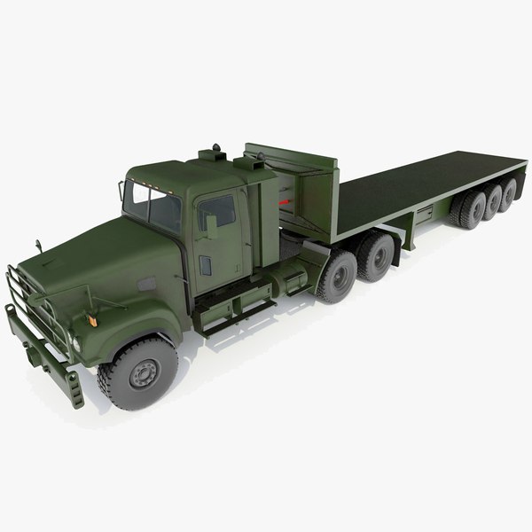 M915A5 트럭 (평판 포함) 3D 모델 - TurboSquid 592036