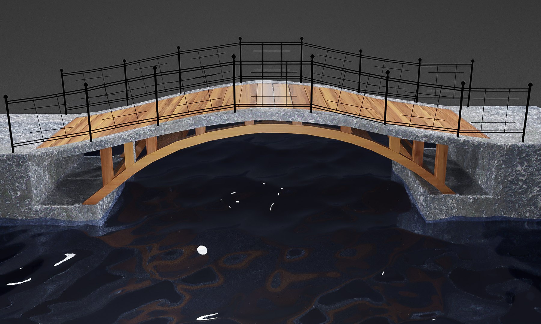 3D Bridge Footbridge Structures - TurboSquid 1379759