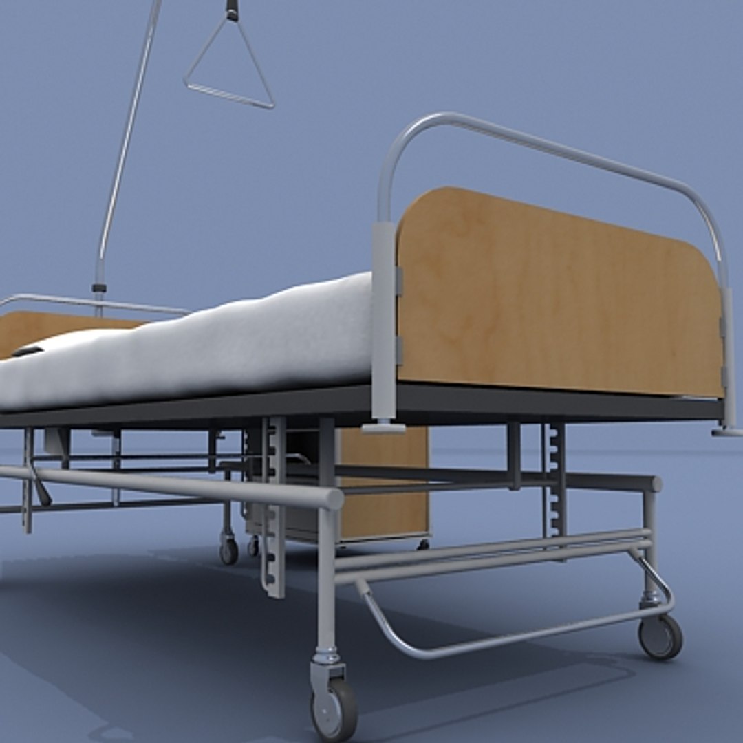 hospital bed 3d model