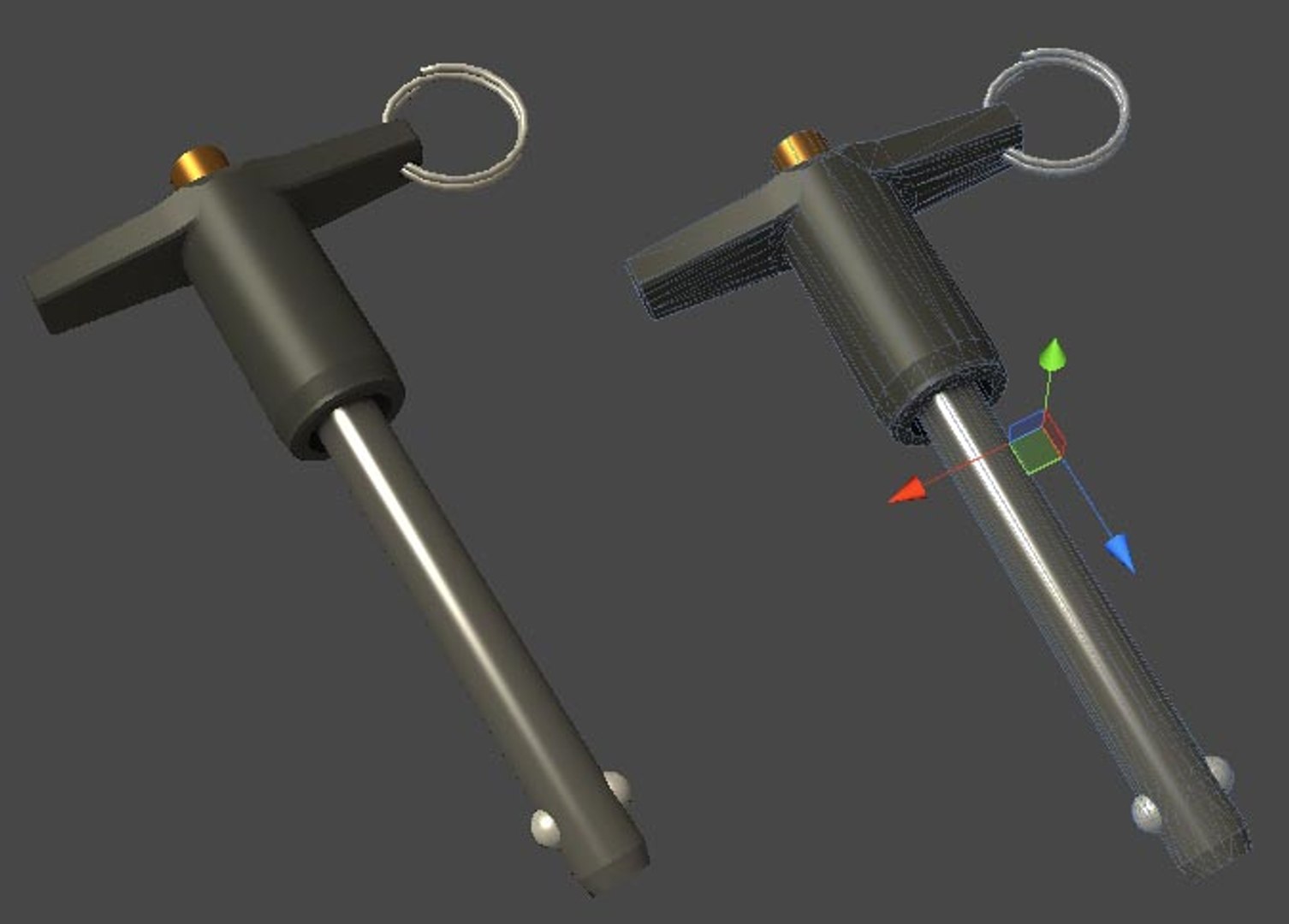Ball Lock Pins 3d Model