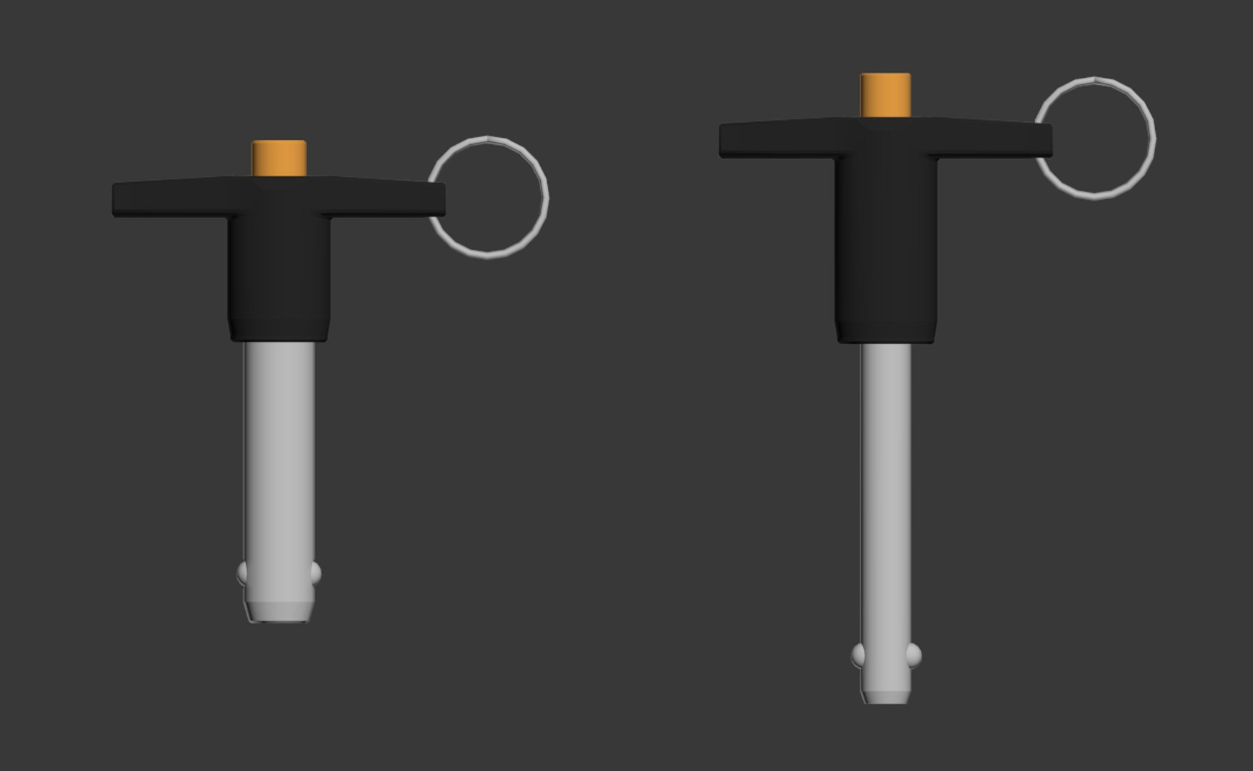 Ball Lock Pins 3d Model