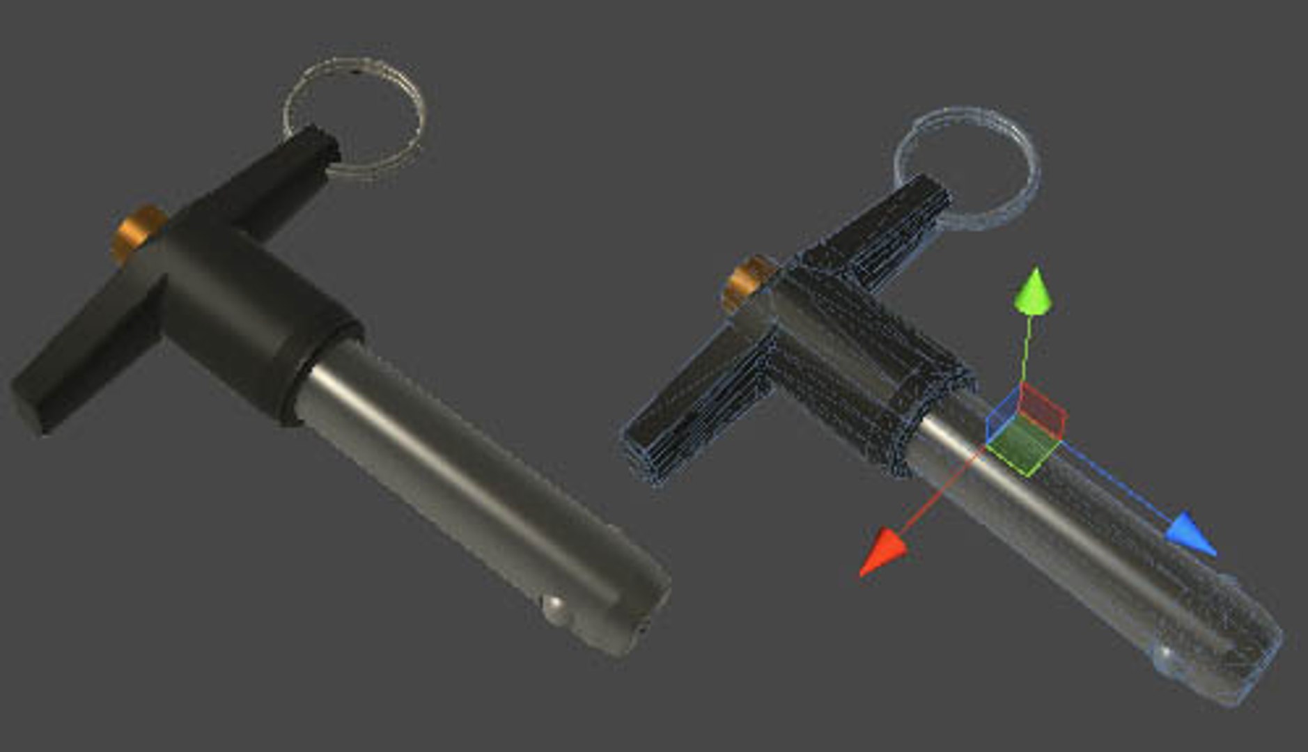 Ball Lock Pins 3d Model