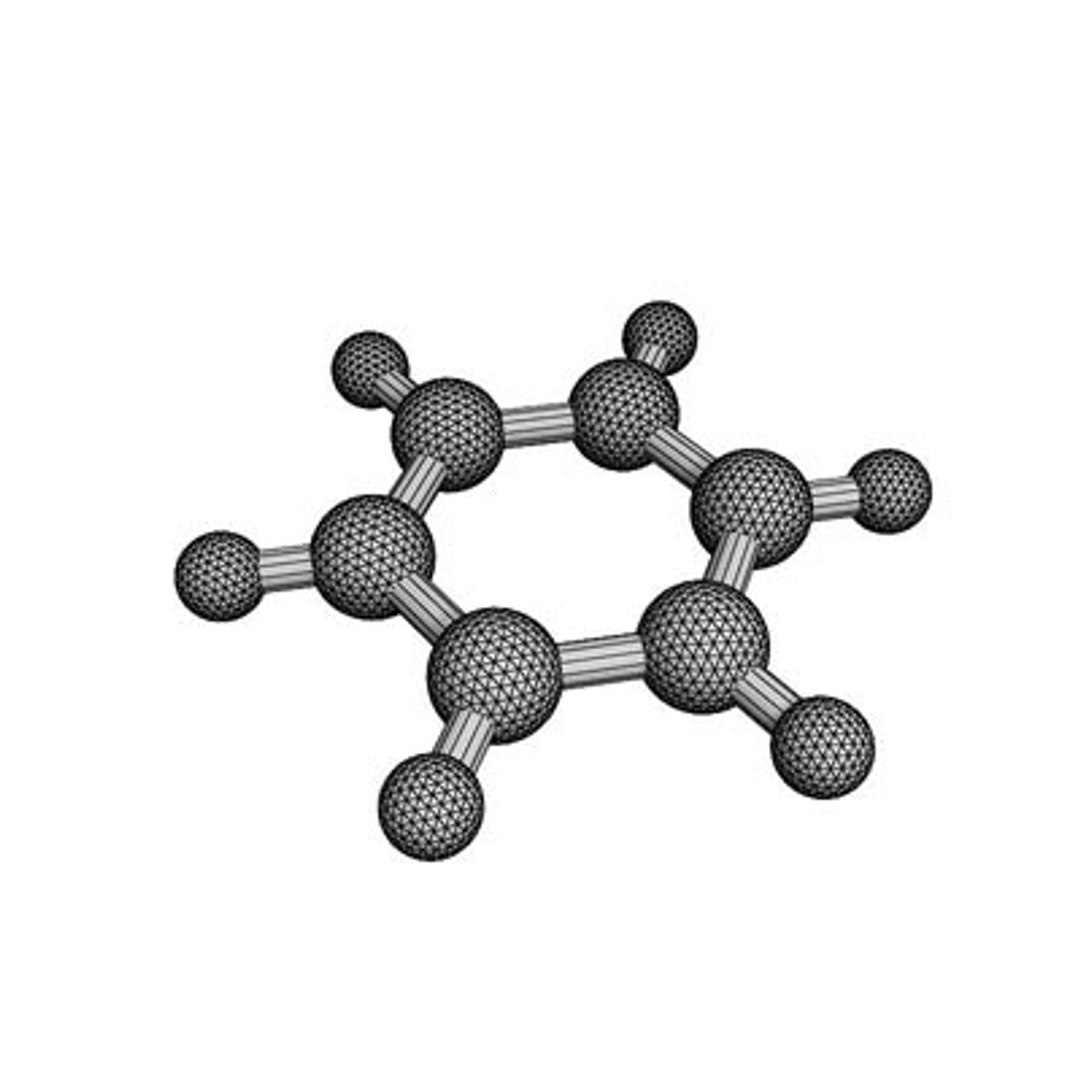 3d Model Benzene Molecule Structure