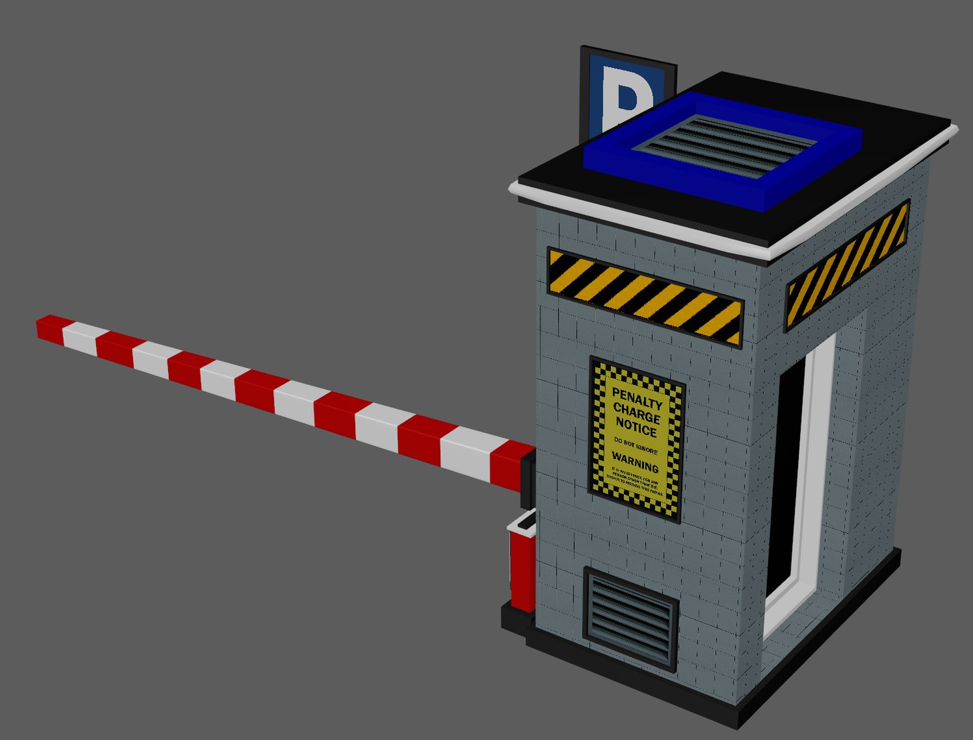 3D Model Parking Barrier - TurboSquid 1212708