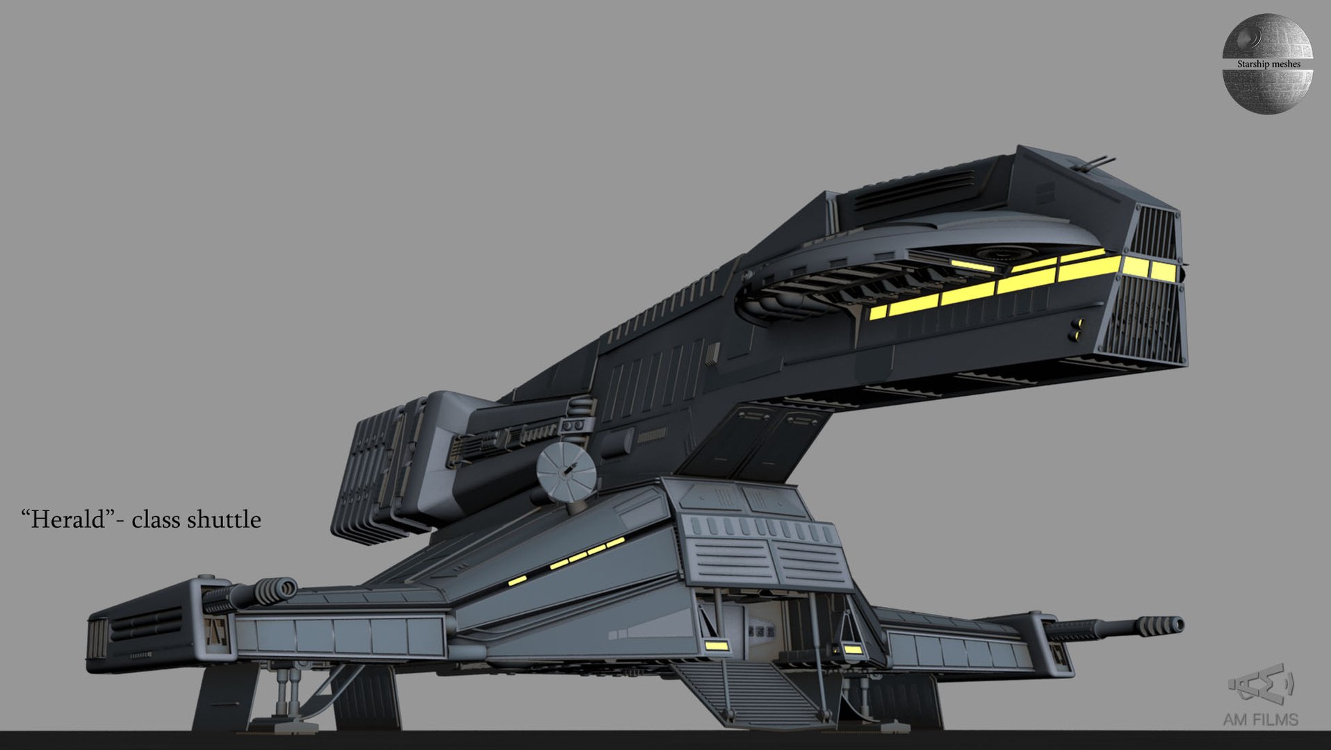 Herald class shuttle 3D - TurboSquid 1231848
