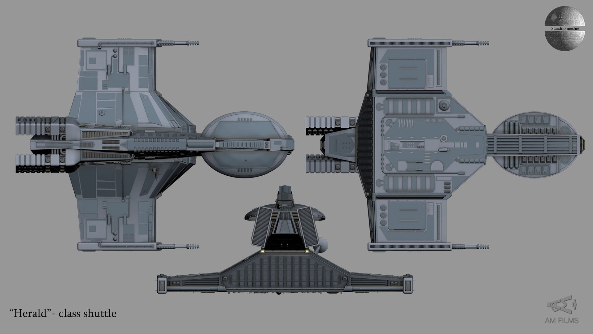 Herald Class Shuttle 3D - TurboSquid 1231848