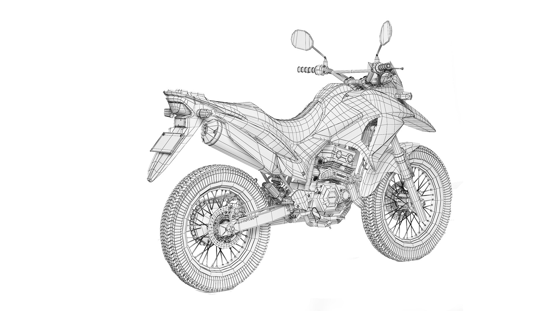 3D HONDA XRE 300 2016 - TurboSquid 1954588