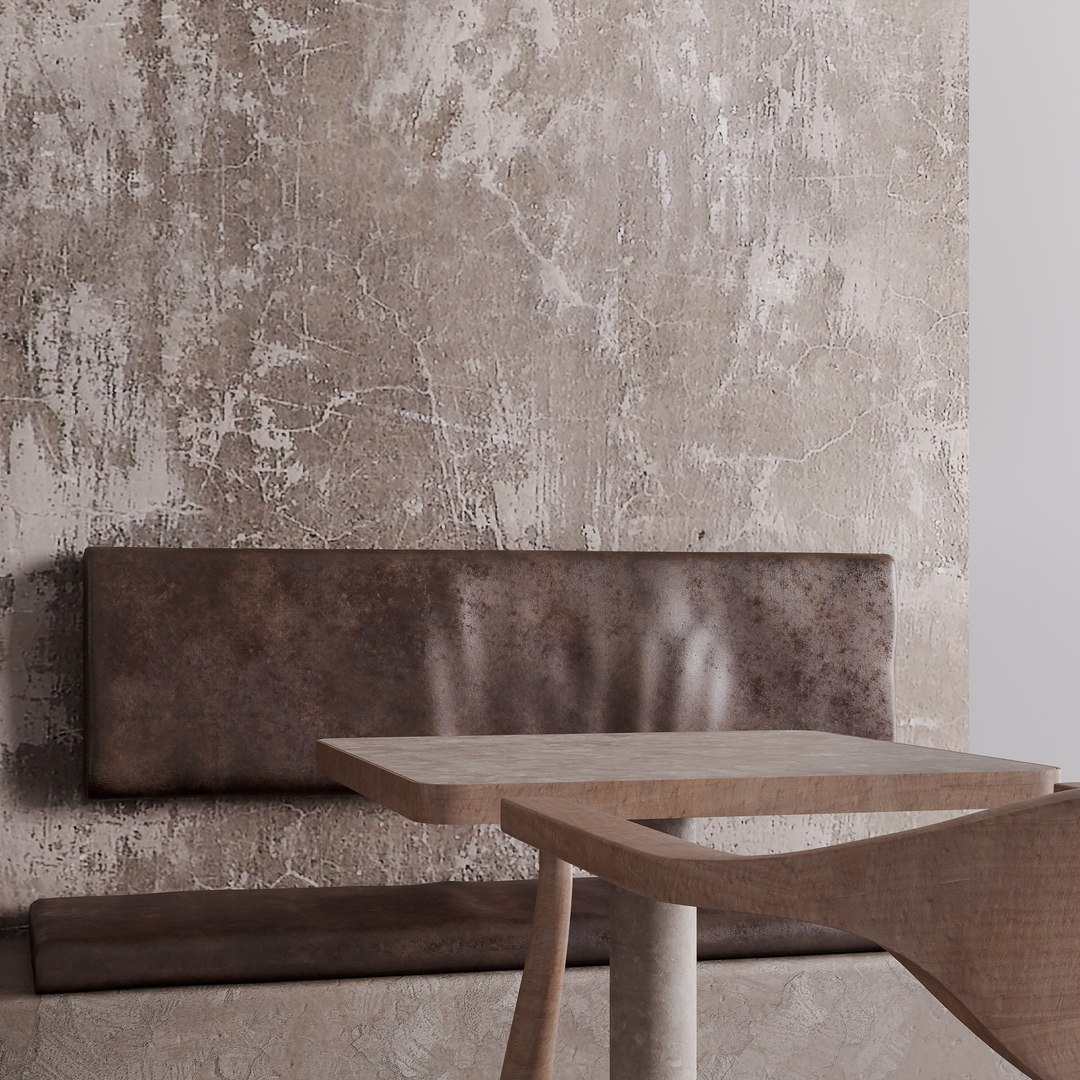 3D Cafe Seating Area Model - TurboSquid 2340628