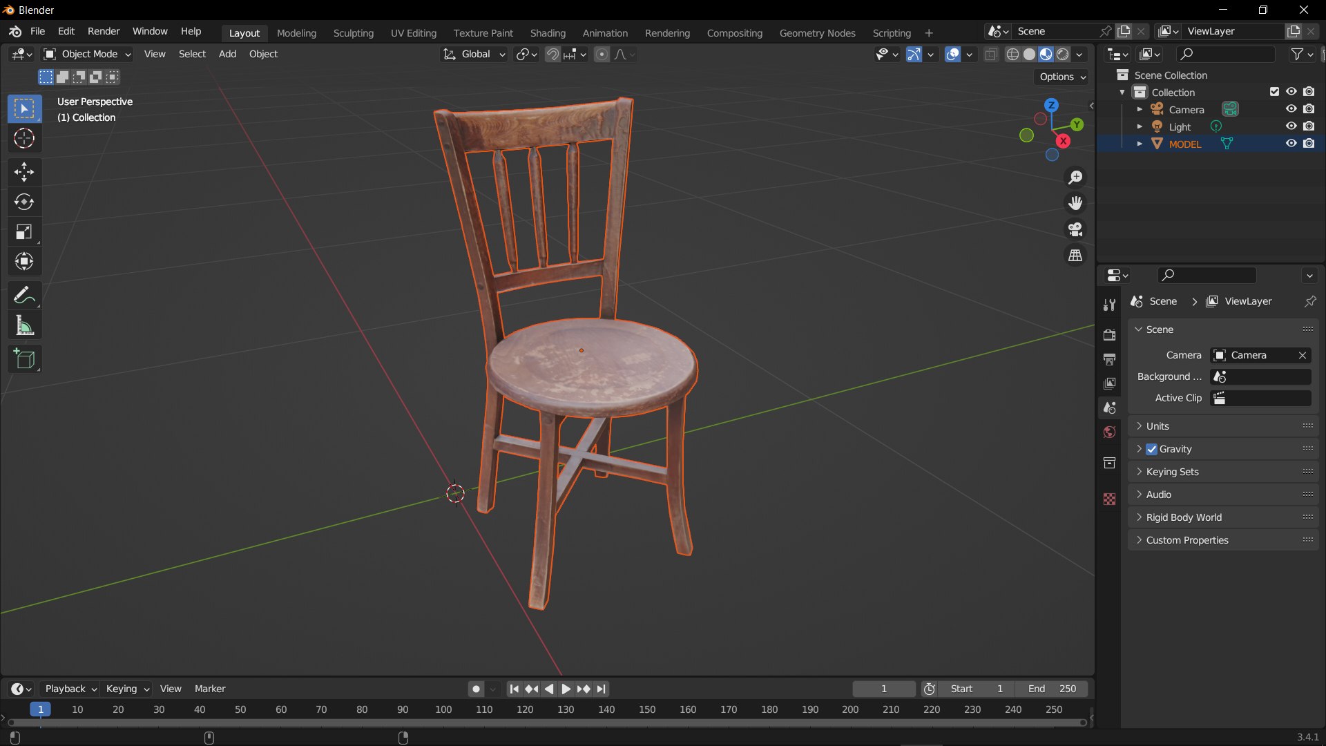 3D Dinner Chair Scan - TurboSquid 2125883