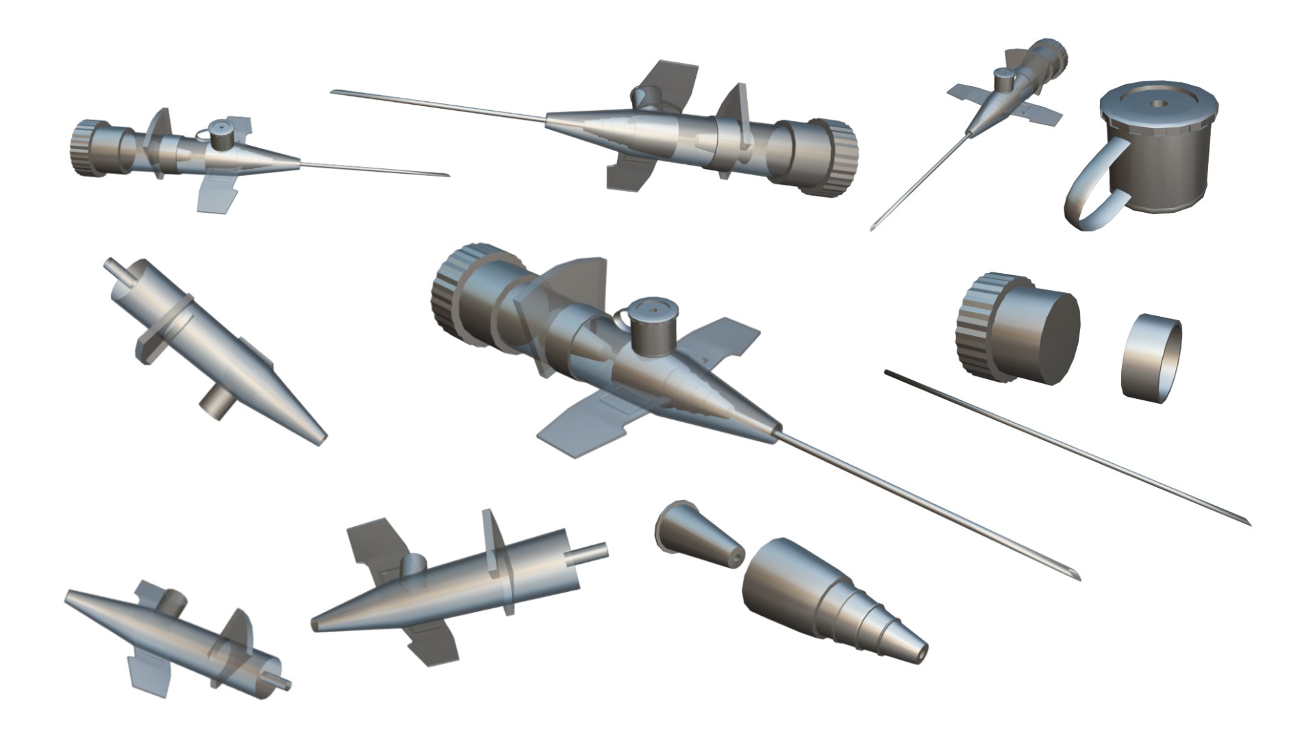 Injection Cannula 3D Model - TurboSquid 2132875