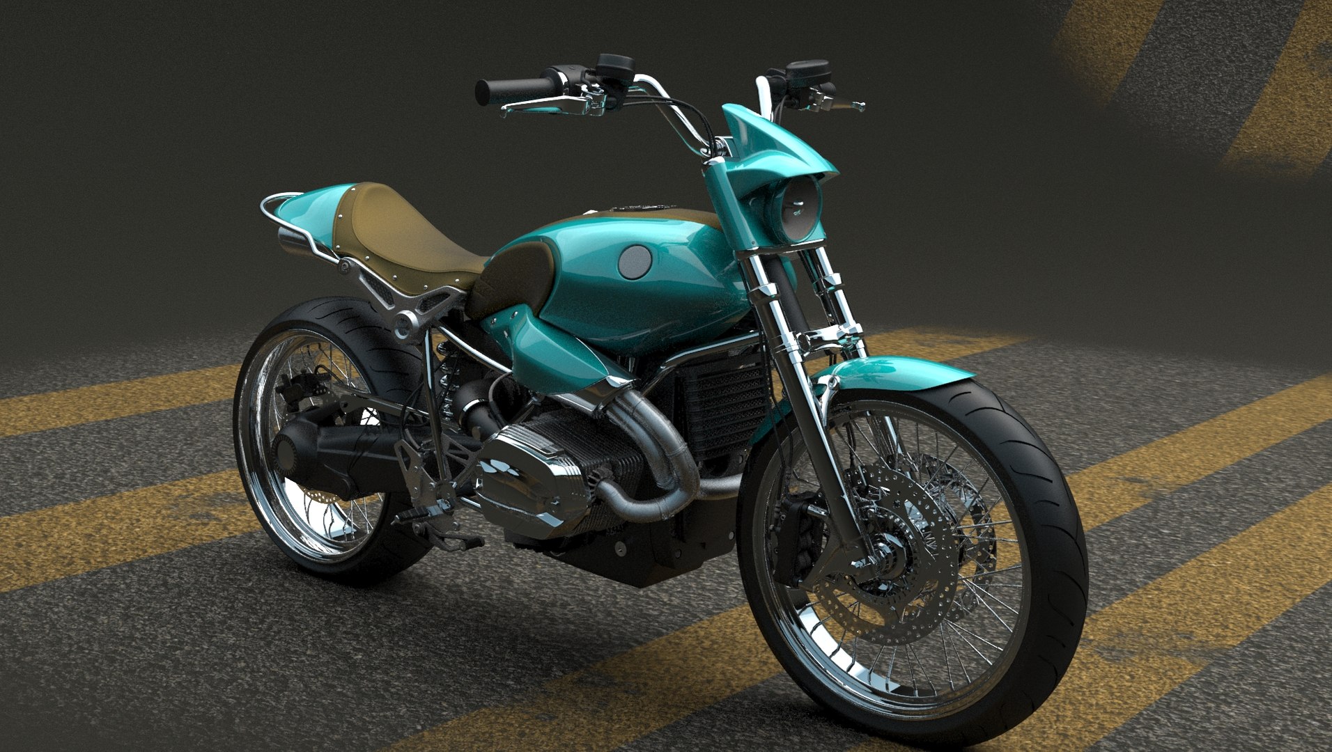 Bike Custom Moto 3D Model - TurboSquid 1671979