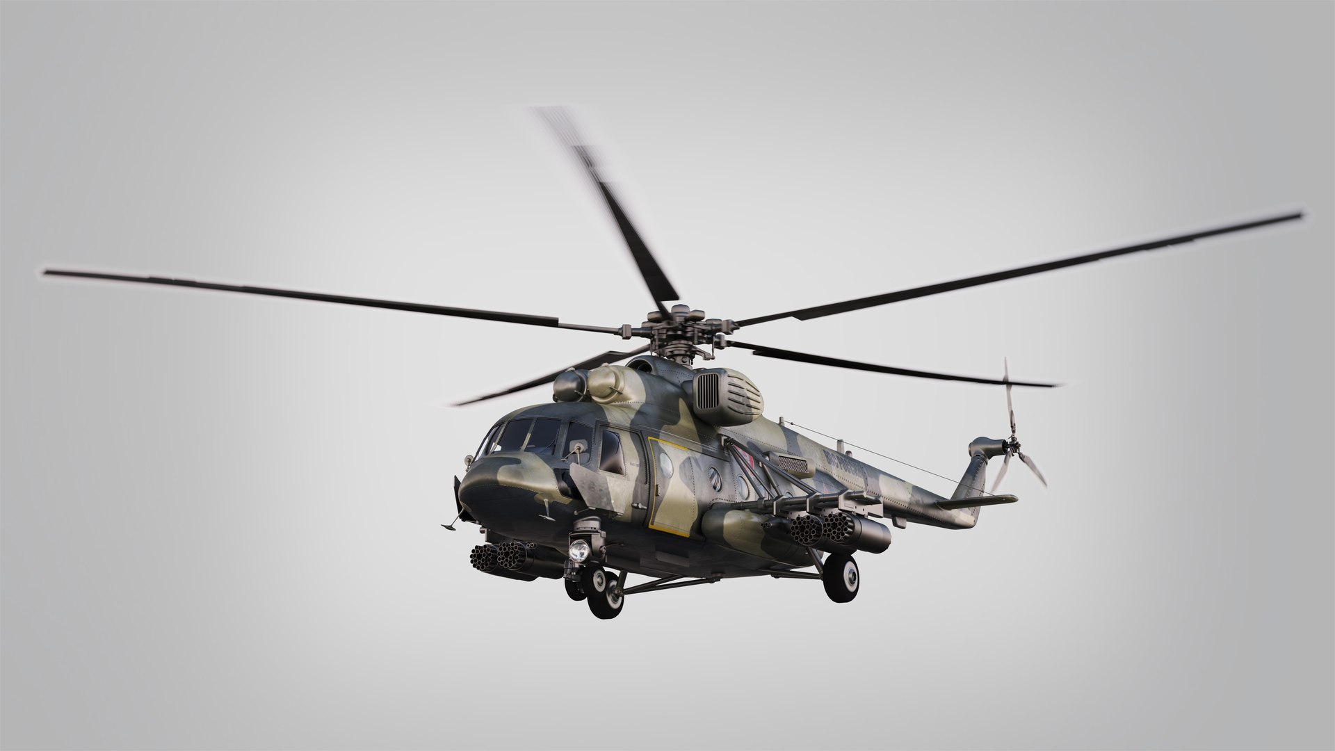 Terminator Helicopter Mi-8 3d Model
