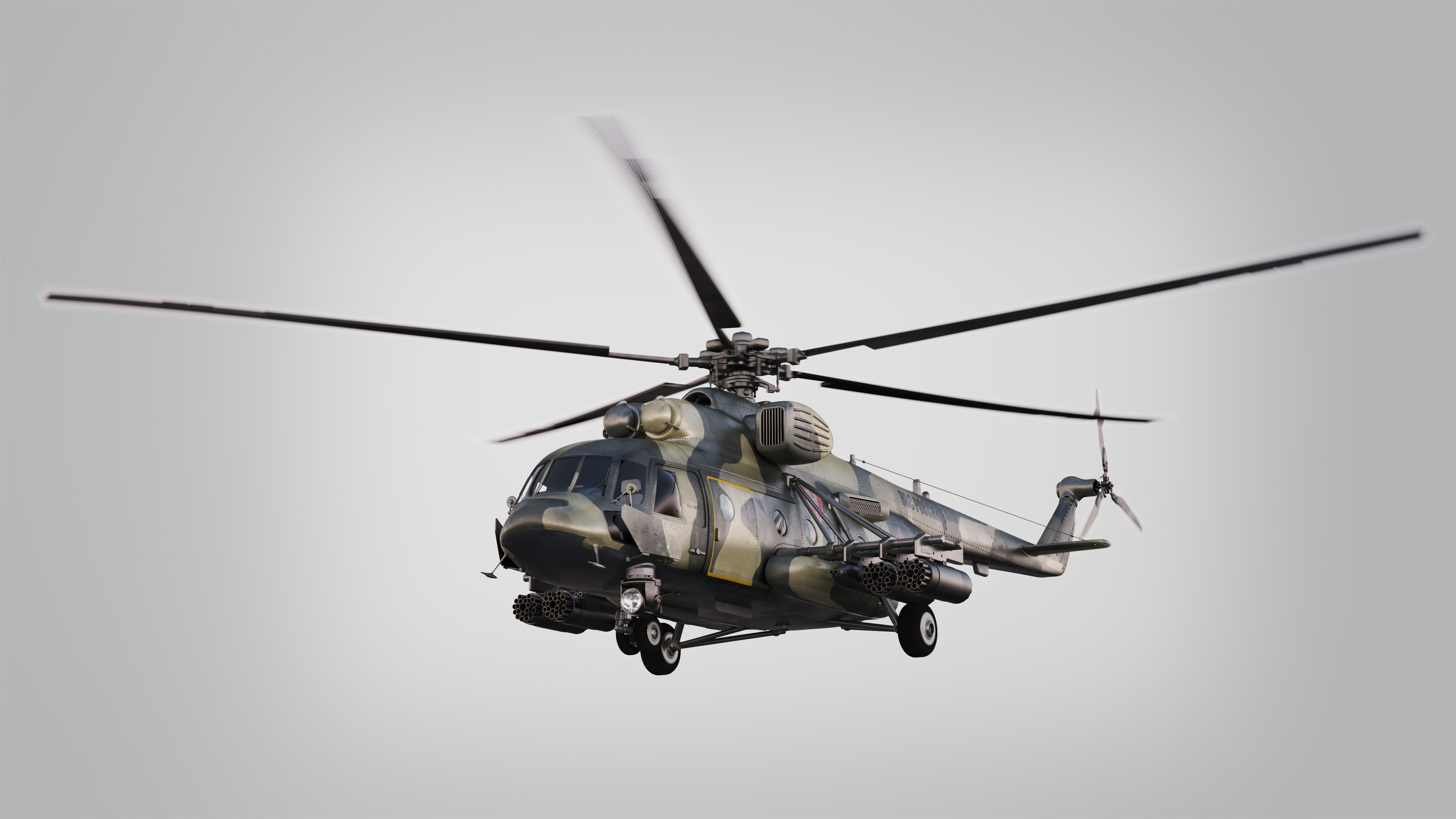 terminator helicopter mi-8 3d model
