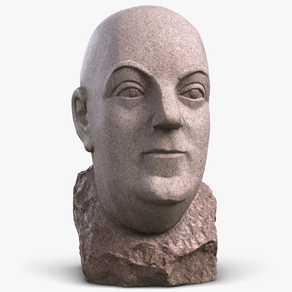 3d model skinny head bust