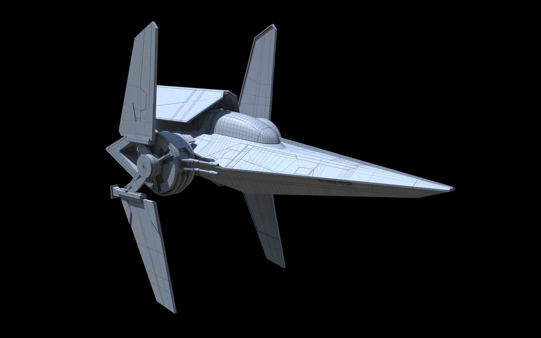 V - Wing Star Wars 3D Model - TurboSquid 2102676