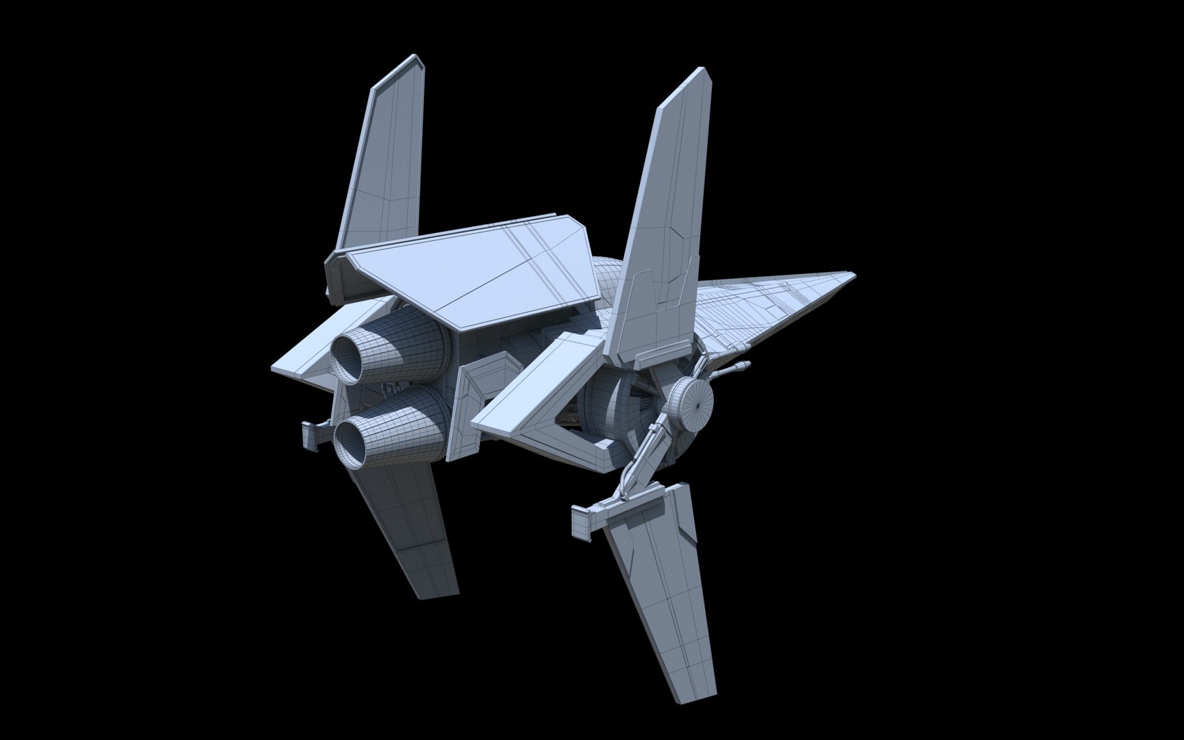 V - Wing Star Wars 3D Model - TurboSquid 2102676
