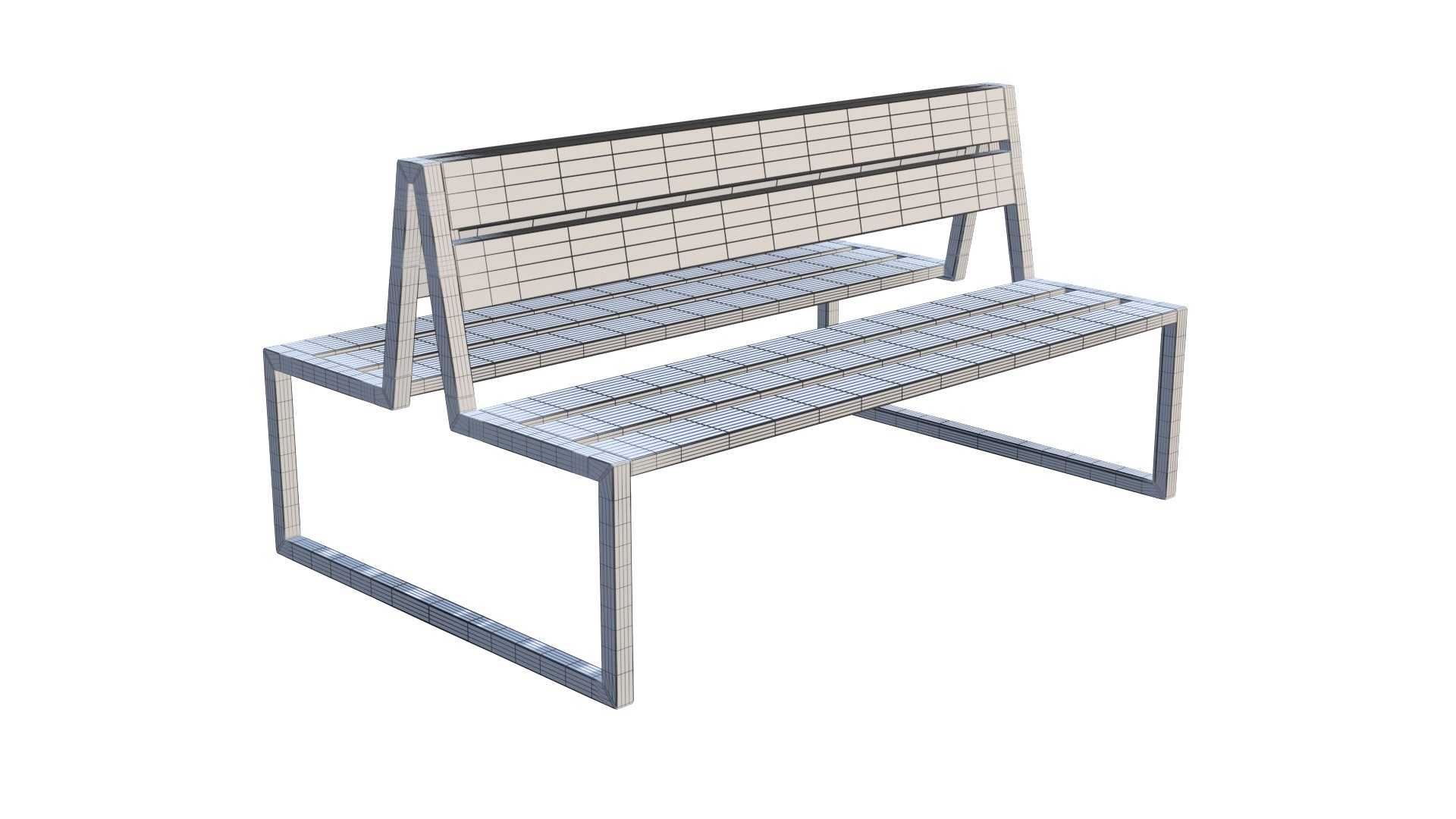 3D Low Poly Modern Wooden Bench 3D Model Model - TurboSquid 2298777