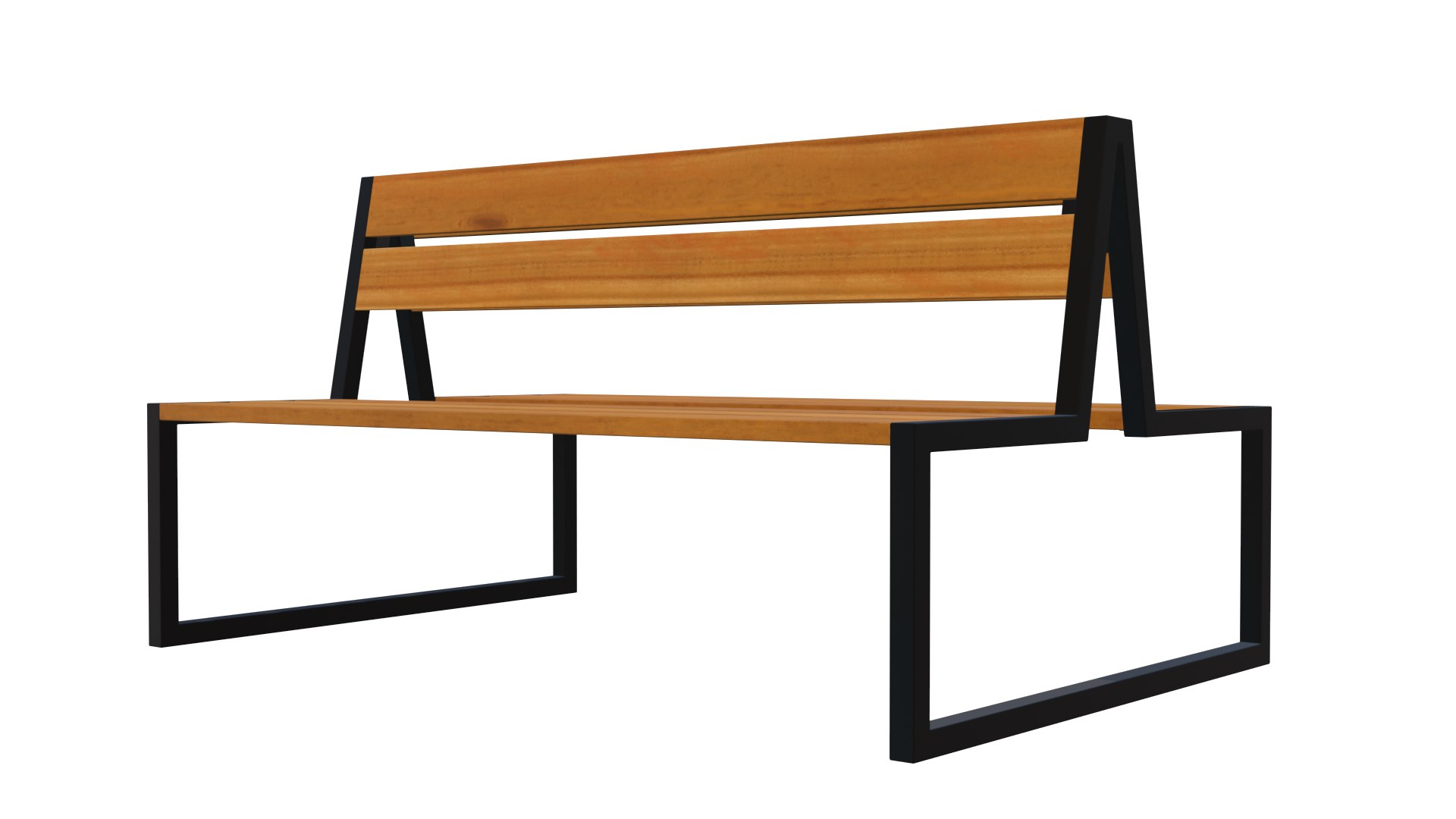 3D Low Poly Modern Wooden Bench 3D Model Model - TurboSquid 2298777