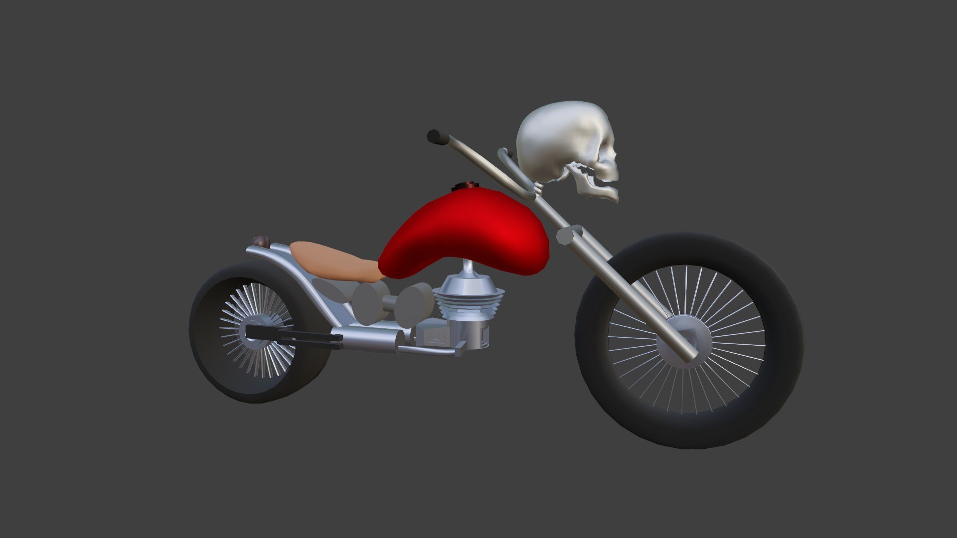 Skull bike model - TurboSquid 1610395