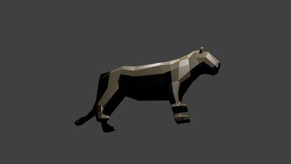 3d model of tiger