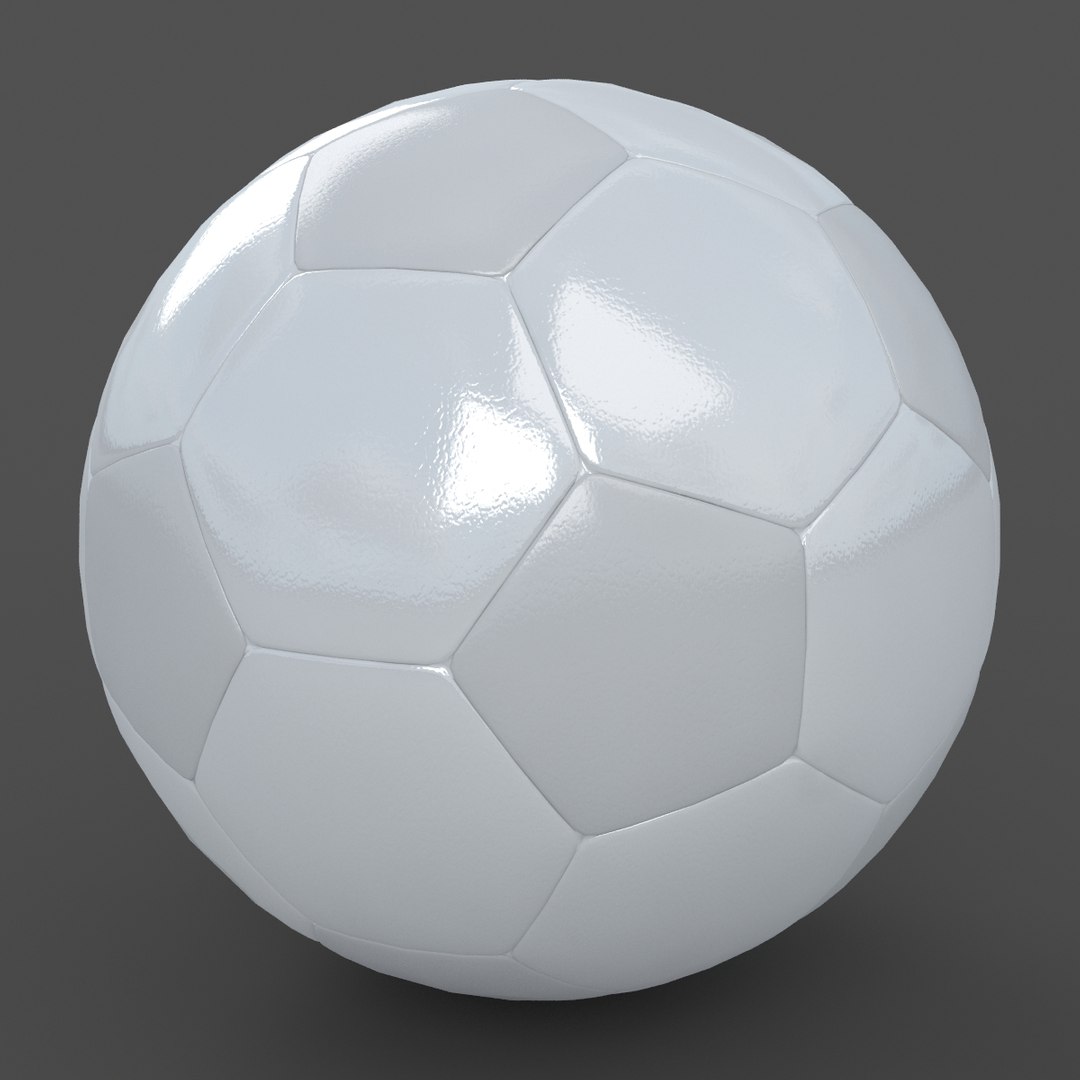 3d Model Soccer Ball White