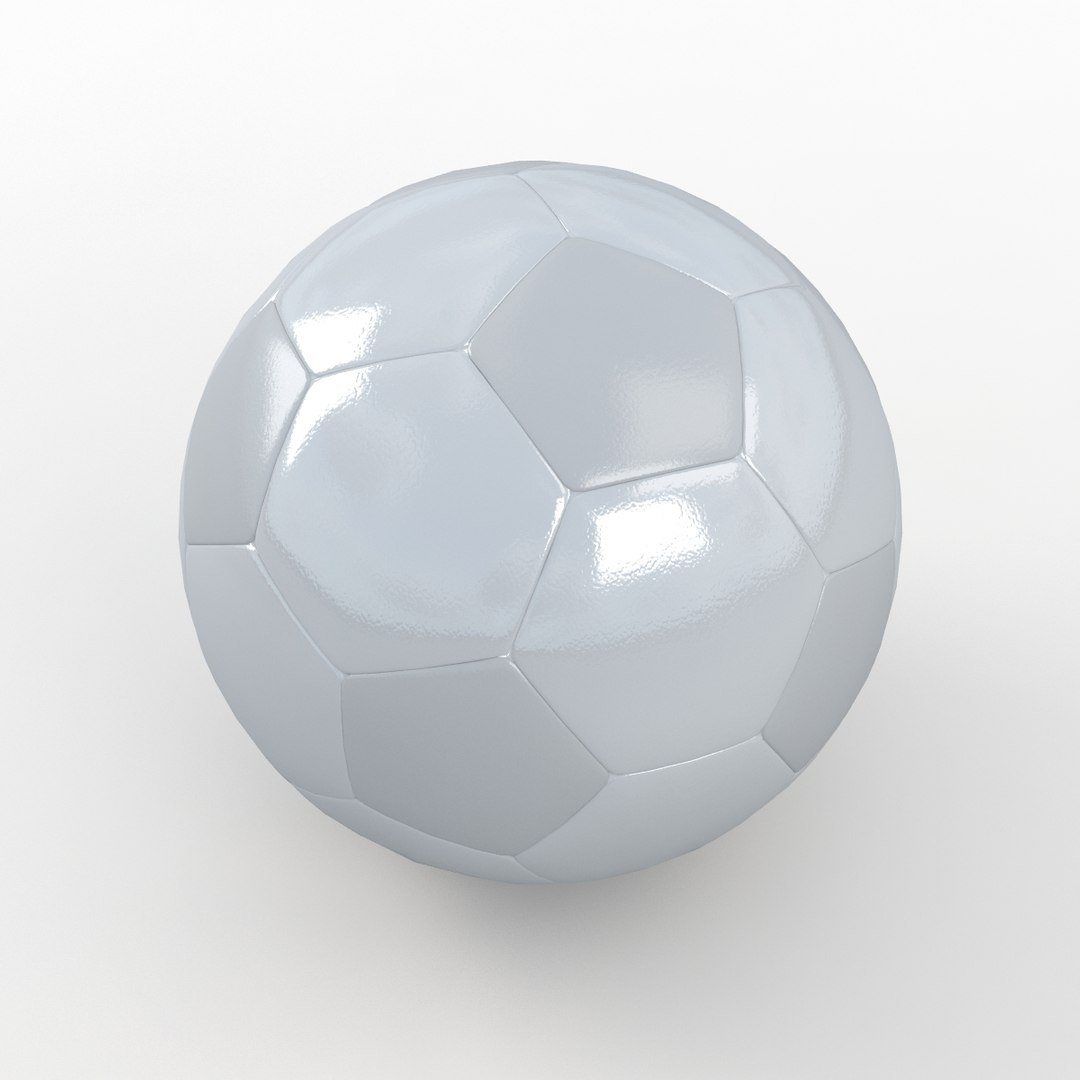 3d Model Soccer Ball White