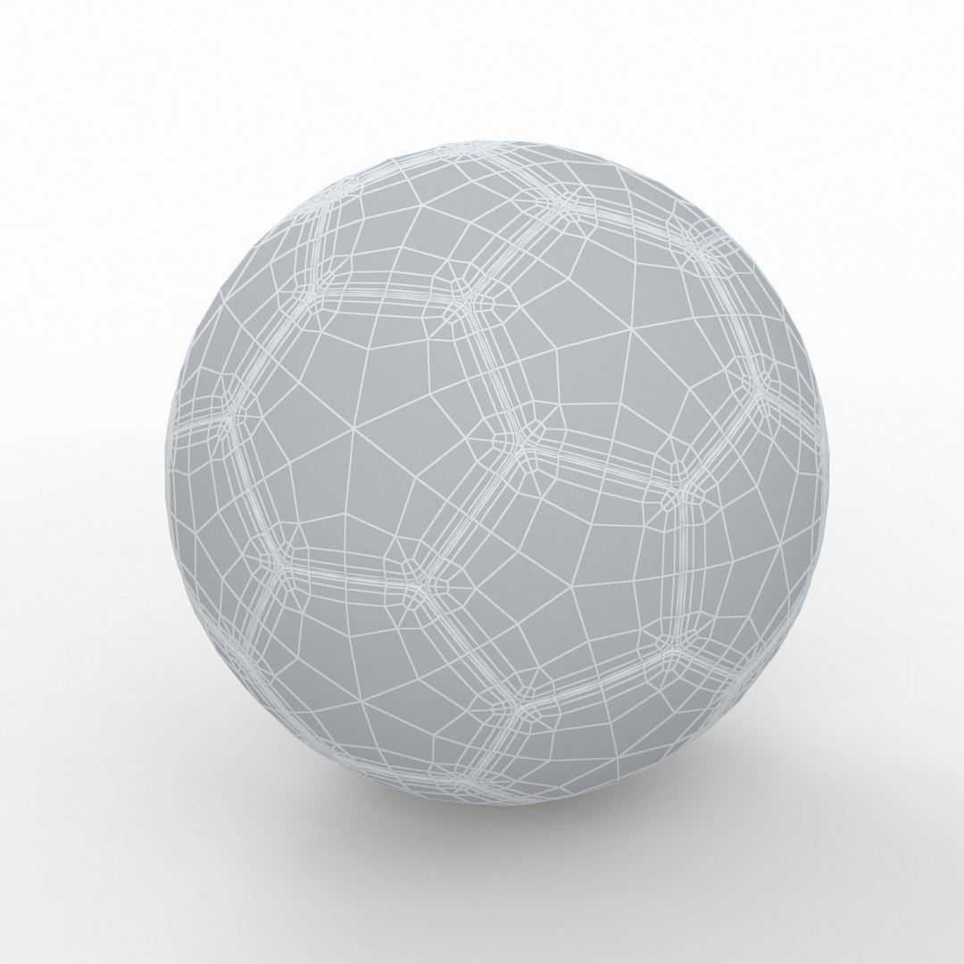 3d Model Soccer Ball White