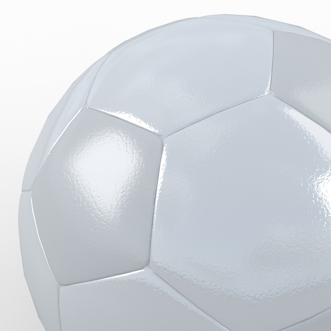 3d Model Soccer Ball White