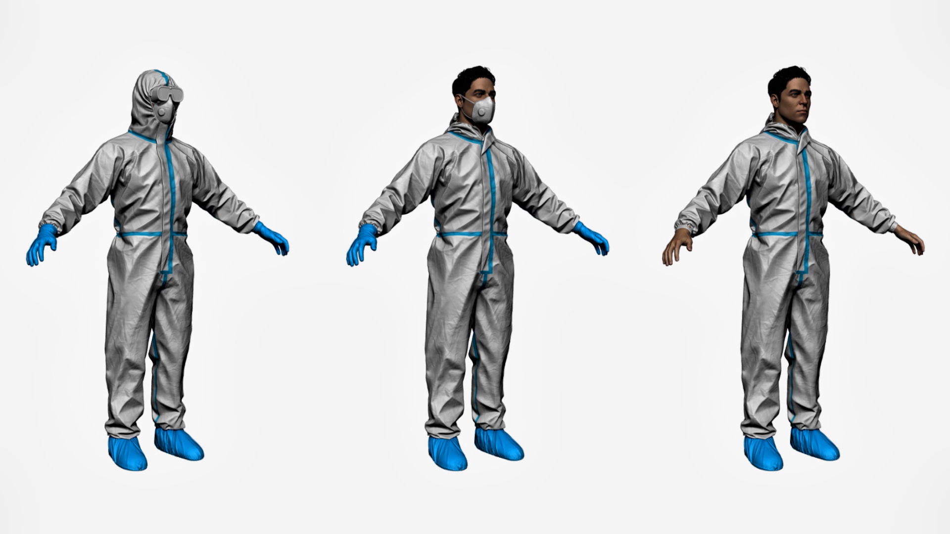 3D Medical Hazmat Suit Worker Zbrush Model - TurboSquid 2071902