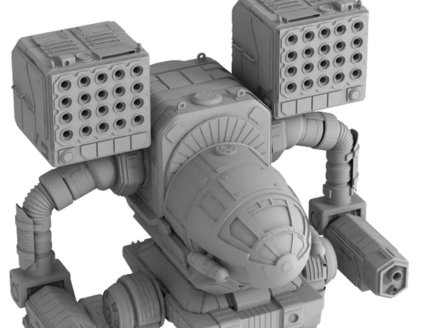 3d Mechwarrior Robot Model
