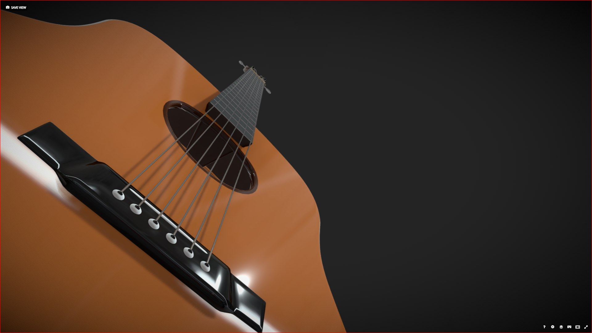 3D Simple Guitar Model - TurboSquid 1749599