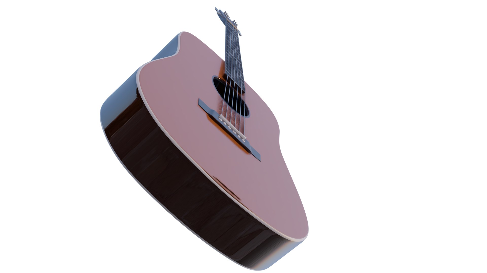 3D Simple Guitar Model - TurboSquid 1749599