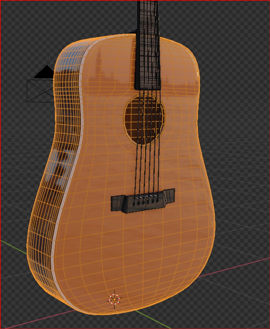 3D Simple Guitar Model - TurboSquid 1749599