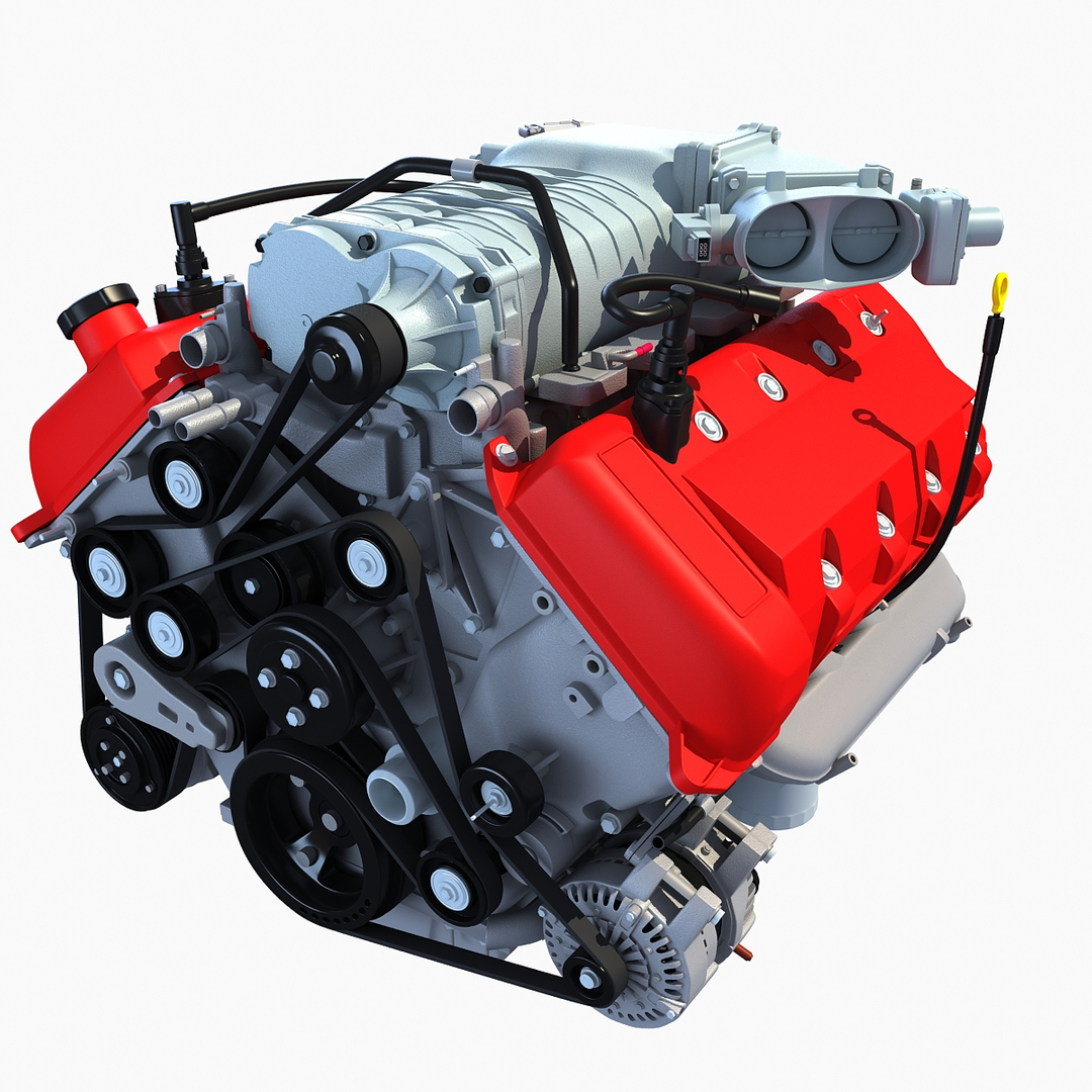 3d Model V8 Engine