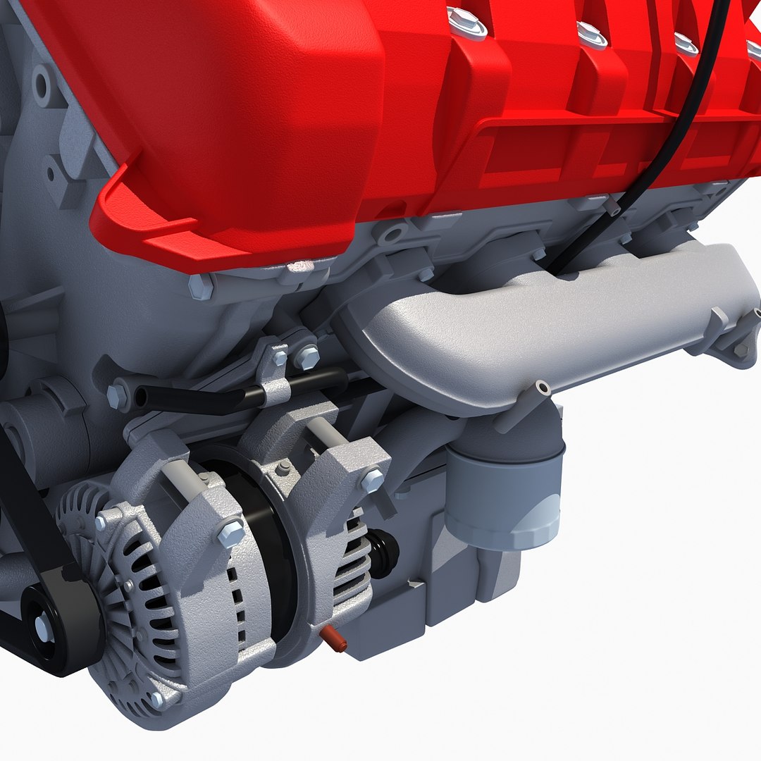 3d Model V8 Engine