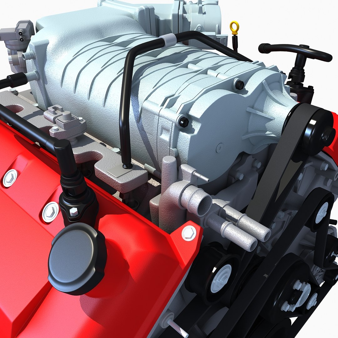 3d Model V8 Engine