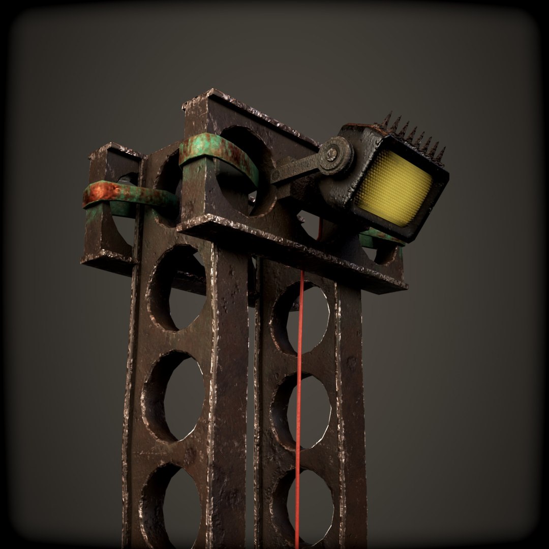 Pillar Light 3D Model - TurboSquid 1401423